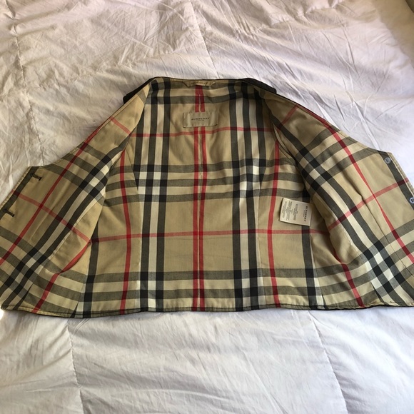 Burberry | Jackets & Coats | Authentic Burberry Vest With Gold Buttons ...